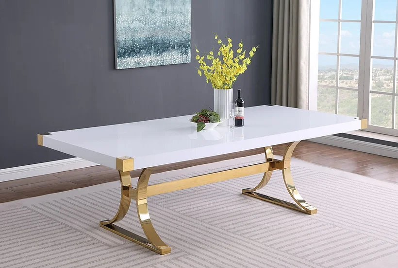 House of Hampton Hellena Rectangular 96'' L x 44'' W Dining Table ...