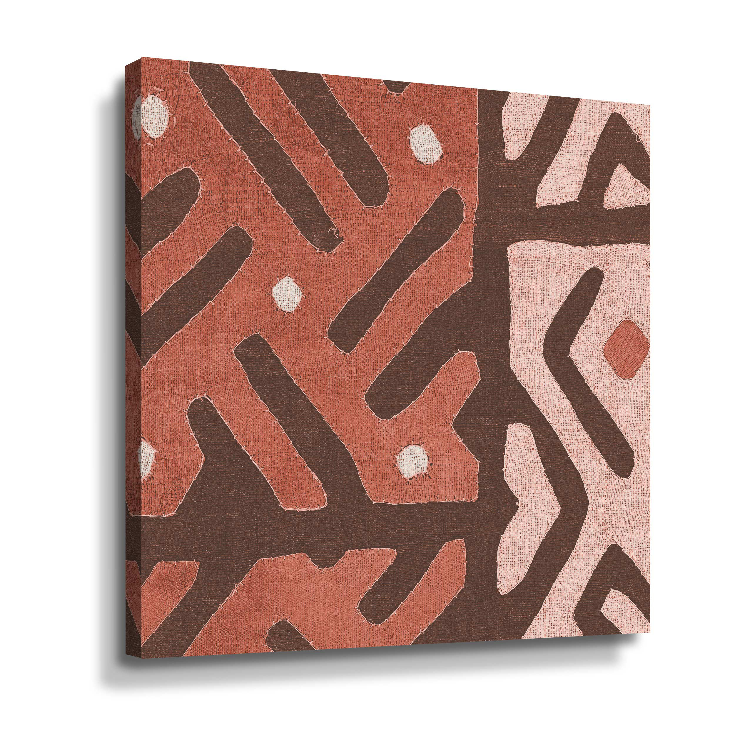 Dakota Fields Kuba Cloth I Square II Blush Gallery - Wayfair Canada