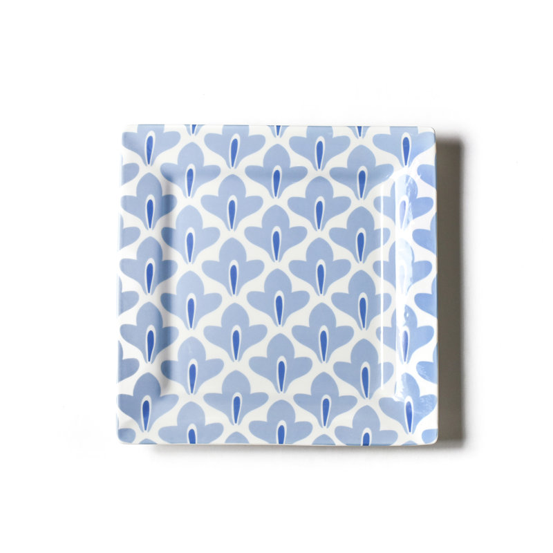 Coton Colors Iris Blue Sprout Platter | Wayfair