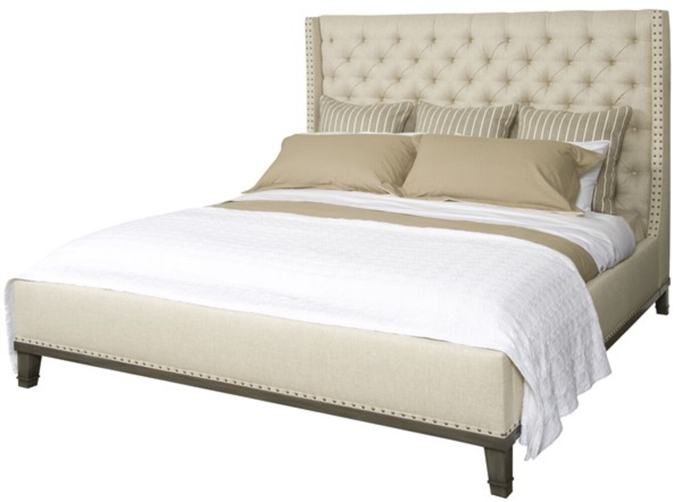 Vanguard Furniture Michael Weiss King Tufted Upholstered Low Profile ...