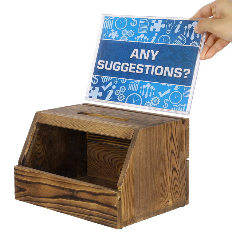 MyGift Solid Wood Donation Drop Box - Wayfair Canada