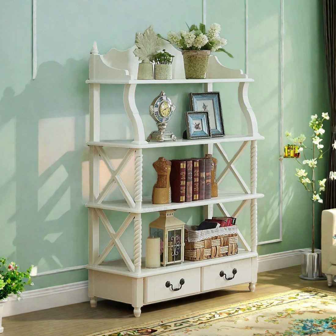 interanest European style display shelf storage bookcase - Wayfair Canada