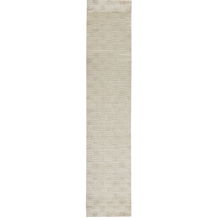 Bokara Rug Co., Inc. High-Quality Handwoven Runner Beige Area Rug ...
