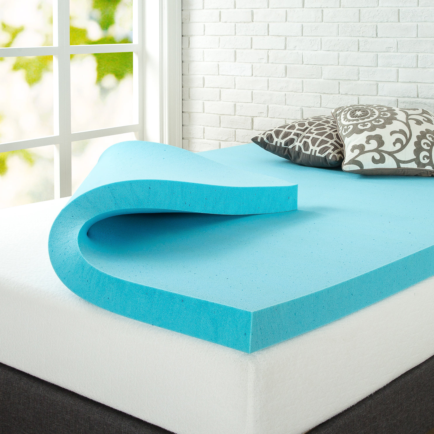 Zinus Gel Memory Foam Mattress Topper & Reviews | Wayfair