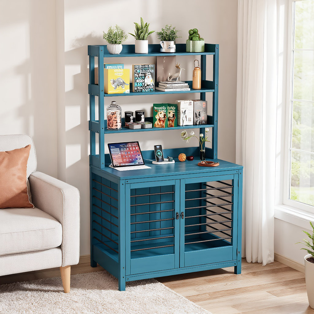 Tucker Murphy Pet™ 39.3" Solid Wood Furniture Dog Crate for Large Dogs ...