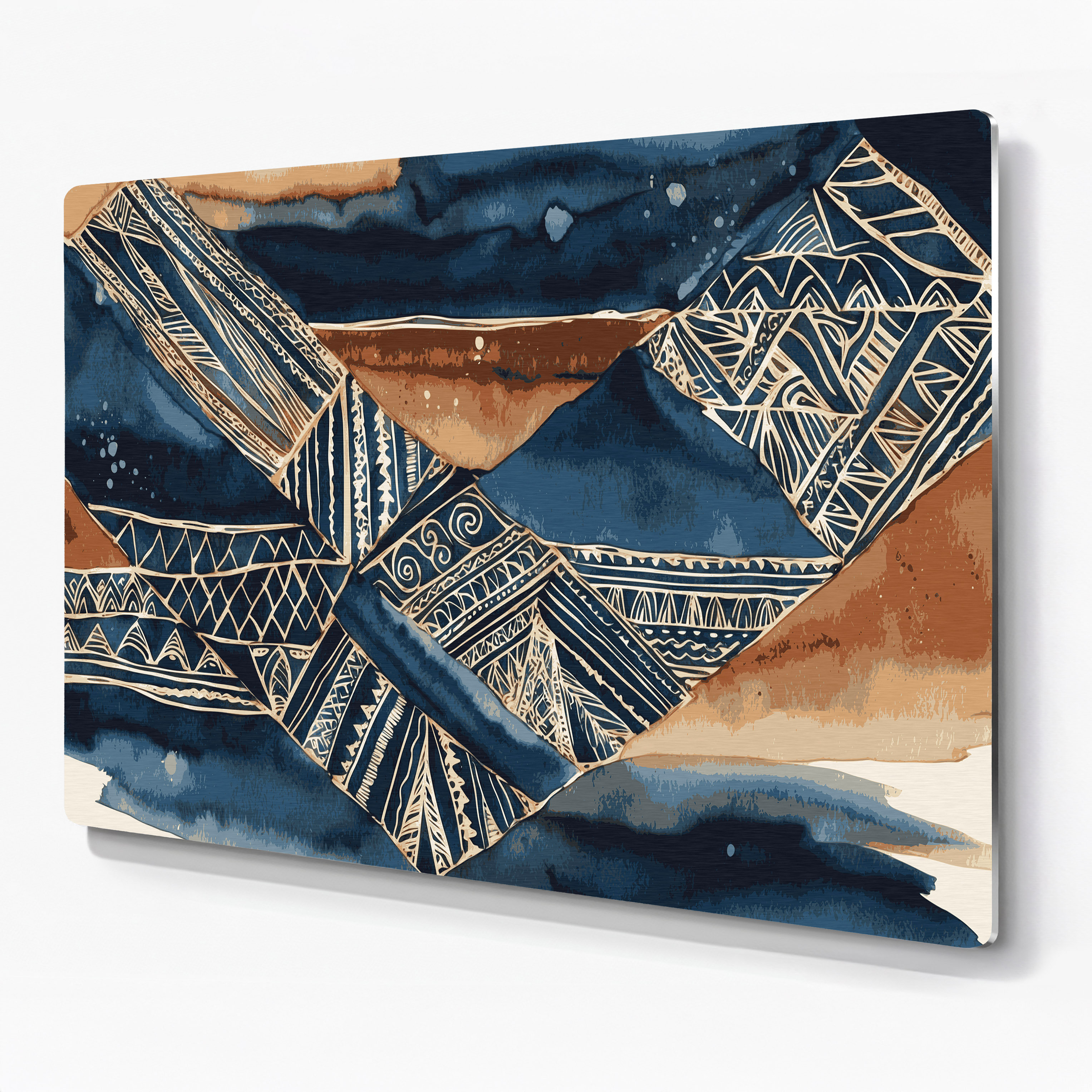 Corrigan Studio Hawaiian Kapa Designs Grey Metal Wall Art - Wayfair Canada