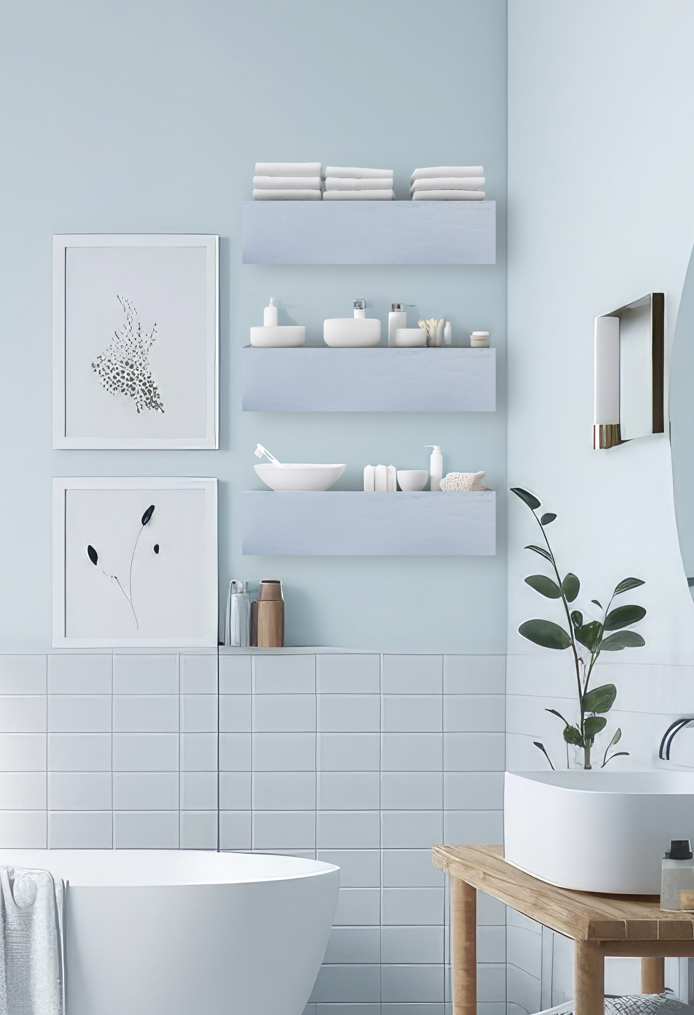 Rayne Mirrors Emerald Lee 3 Piece Oak Floating Shelf | Wayfair