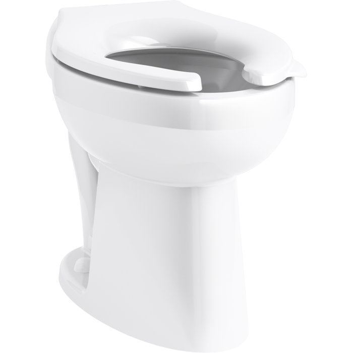 Kohler Highcliff Ultra Ada-Height Flushometer Bowl with Rear Spud | Wayfair