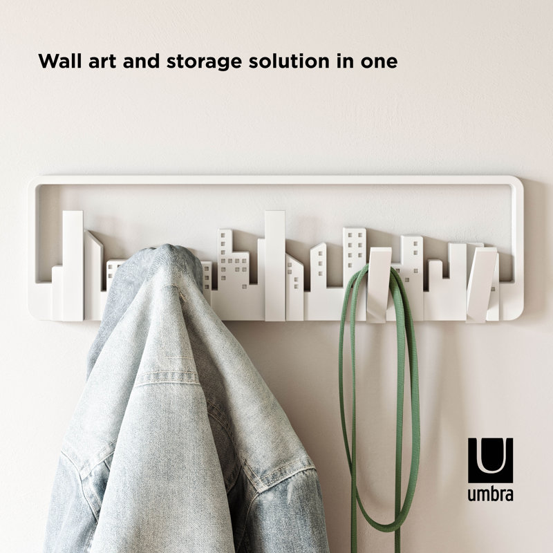 Umbra Skyline Plastic Wall Mounted 5 - Hook Coat Rack & Reviews | Wayfair