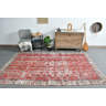 Bungalow Rose Vintage Large Turkish Oushak Rug in Faded Red - Ideal for ...