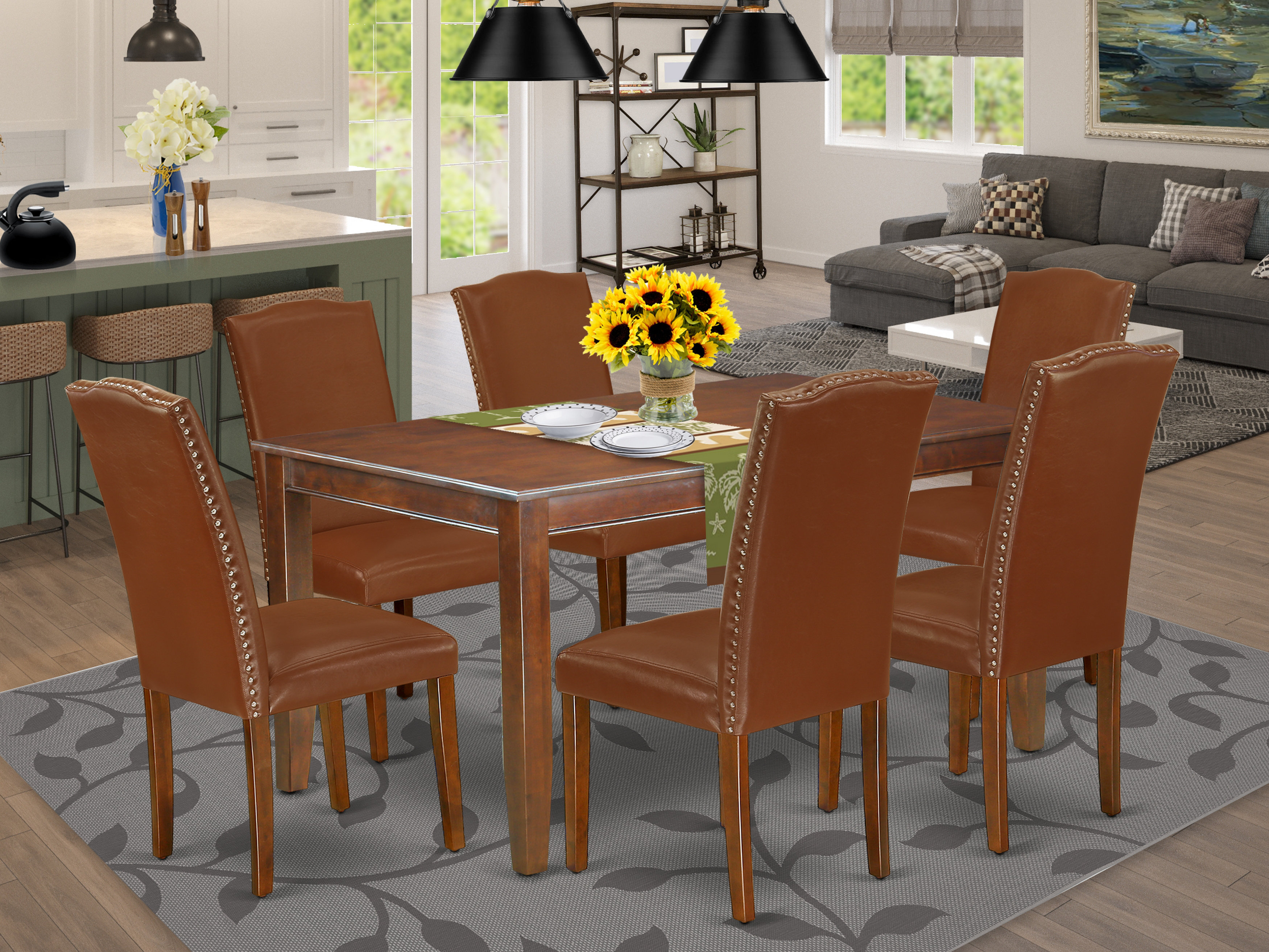 Alcott Hill® Lorri 7 - Piece Solid Wood Dining Set & Reviews | Wayfair