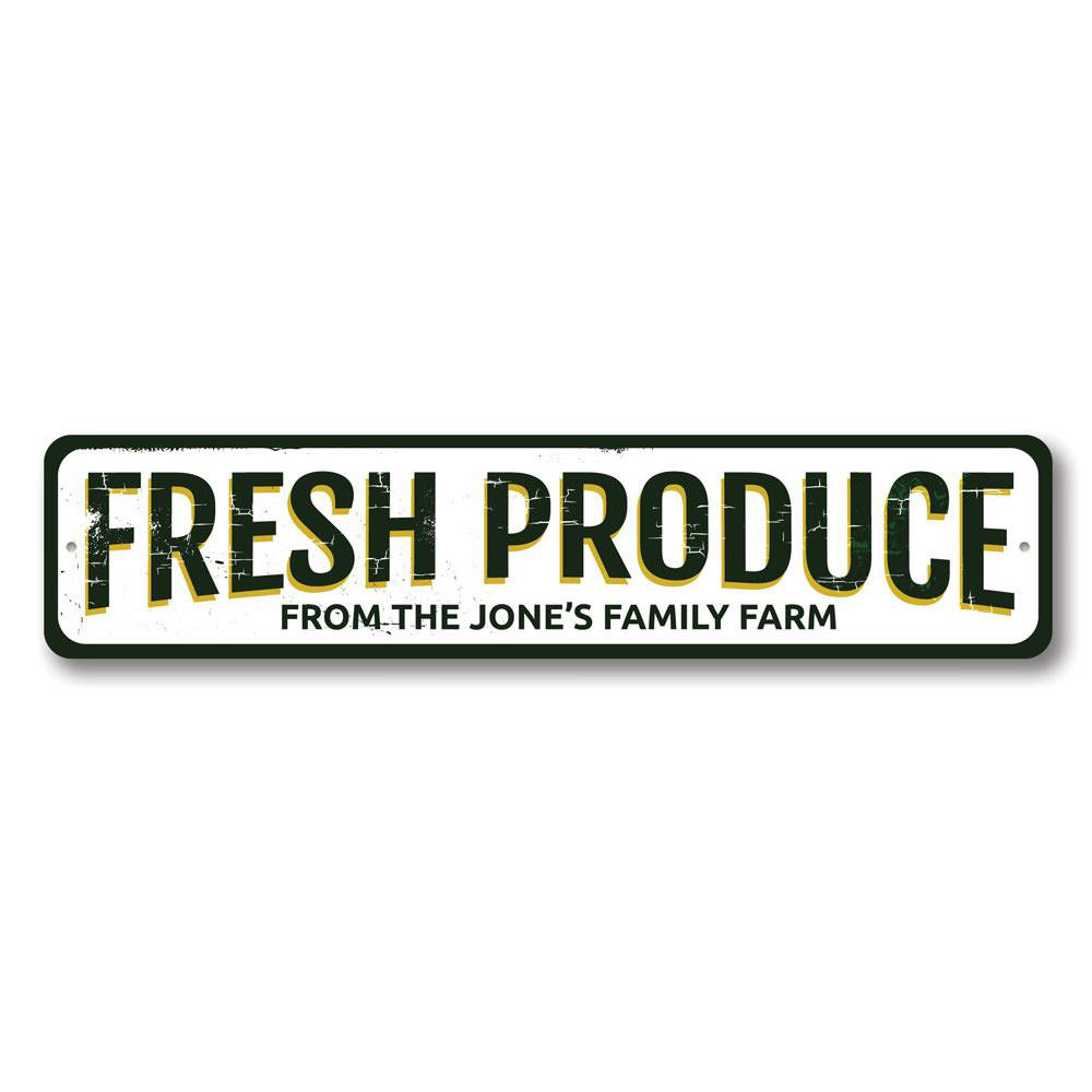Lizton Sign Shop, Inc Fresh Produce Aluminum Sign | Wayfair