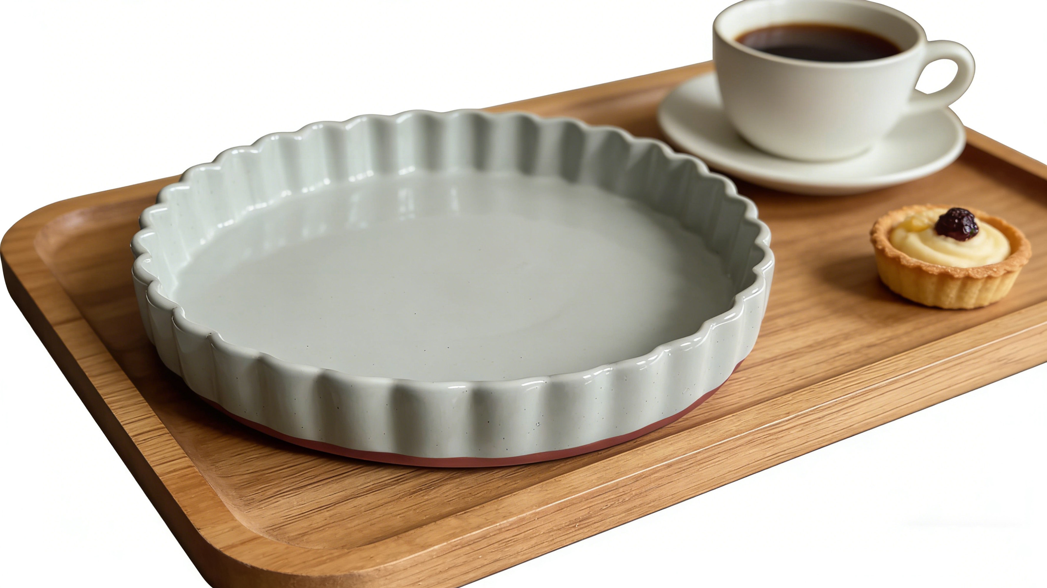 MD Nook Store 9.5-Inch Fluted Tart Pan – Paladin Clay Ceramic Baking ...