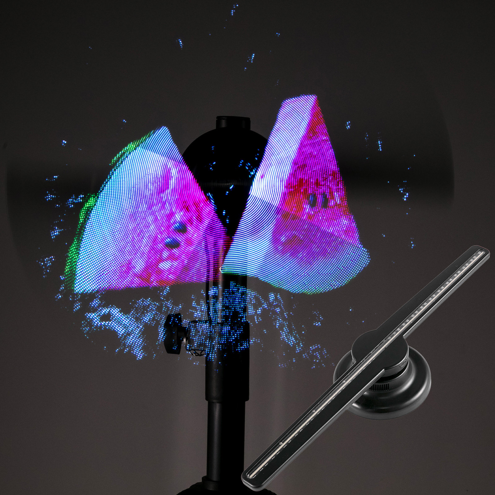 VEVOR 3D Holographic Fan 16.5Inch Hologram Fan with 224 | Wayfair