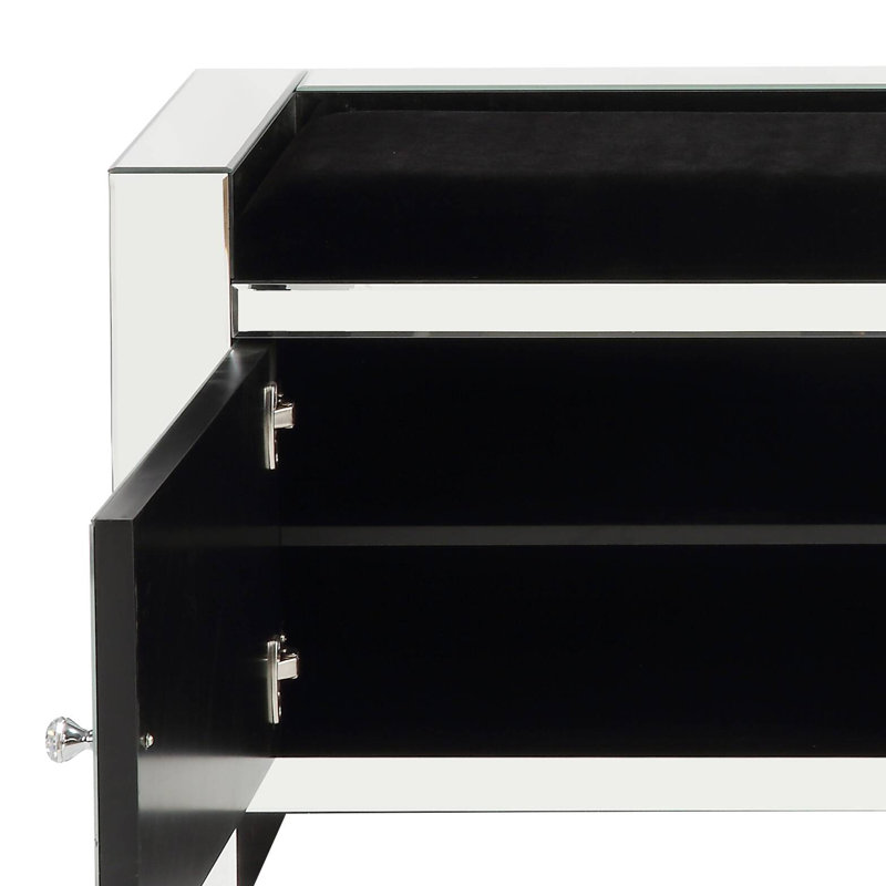 Everly Quinn Antaniyah Faux Leather Upholstered Storage Bench in Black ...