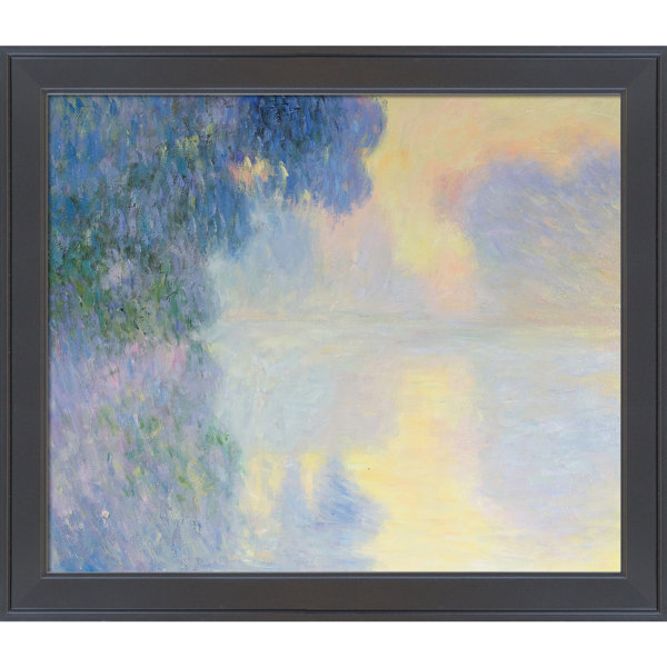 Wildon Home® Misty Morning On The Seine, Sunrise, 1897 Framed On Canvas ...