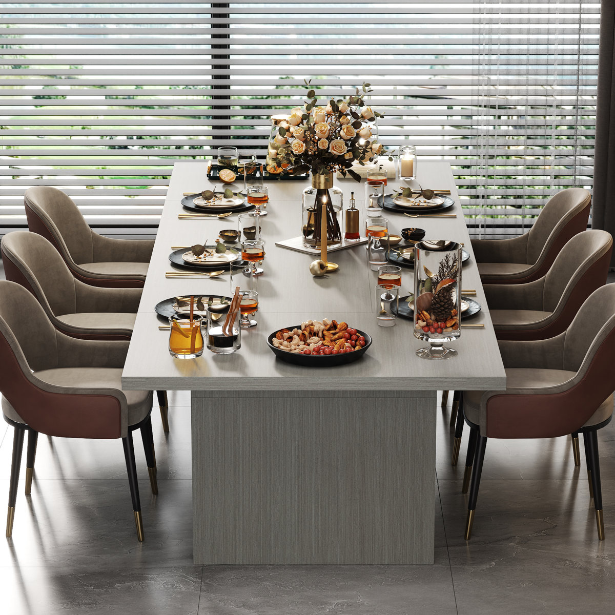 Latitude Run® Dining Table For 12 Person | Wayfair
