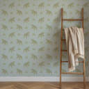 Mitchell Black Roaming Black Bear - Frosted Blue Wallpaper | Perigold