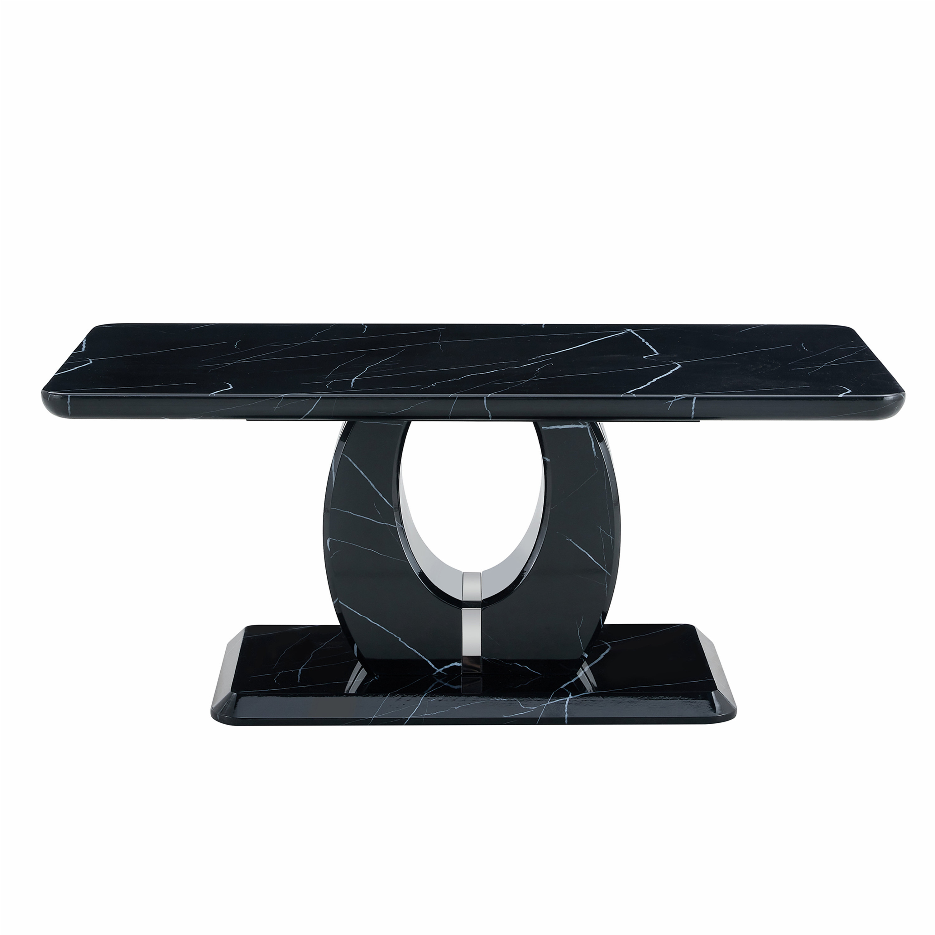 Ivy Bronx Texture Sticker-Patterned MDF Rectangular Coffee Table | Wayfair