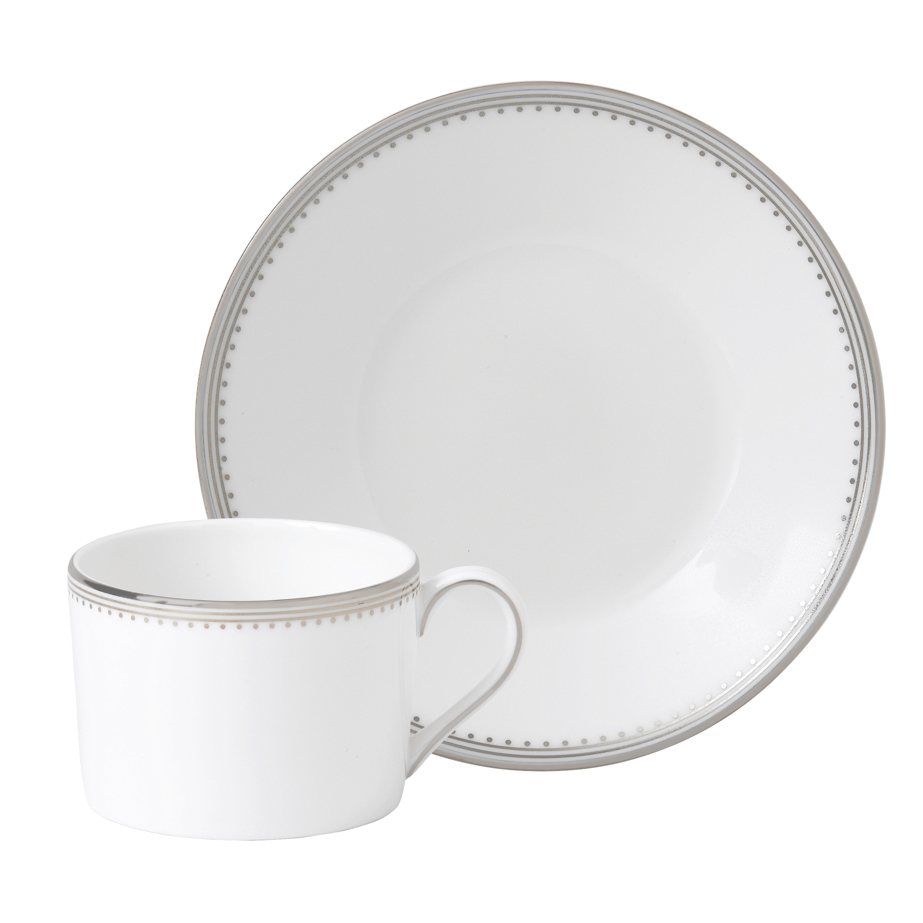 Vera Wang Grosgrain Teacup & Saucer | Wayfair