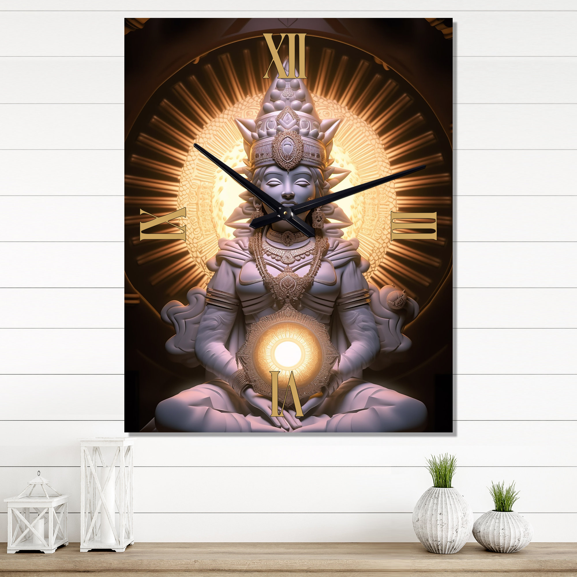 Ivy Bronx Golden Aura Hindu God - Hinduism Very Wall Clocks | Wayfair