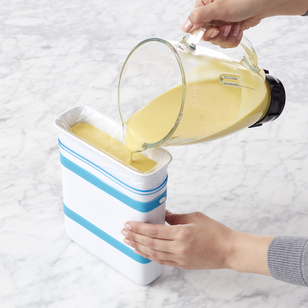 YouCopia® FreezeUp® Freezer Food Block Maker, 6 Cup, Meal Prep Bag ...