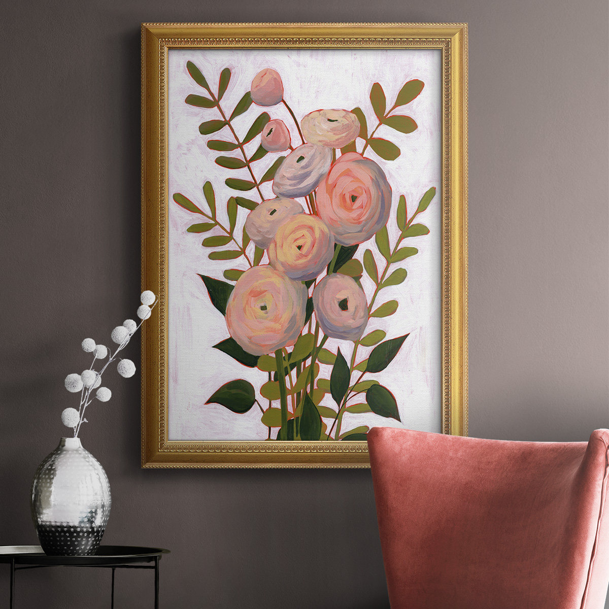 Winston Porter Flower Burst I Premium Framed Canvas- Ready To Hang ...