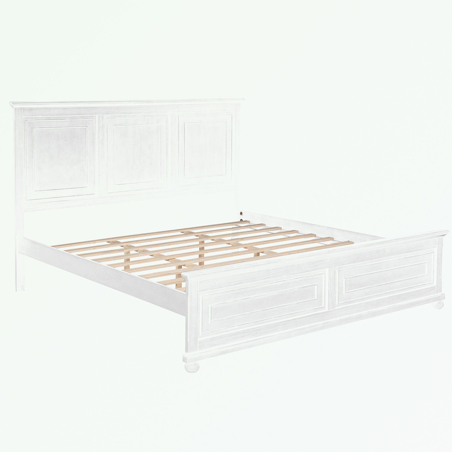 Beachcrest Home King Size Bed with Tall Headboard and Footboard ...