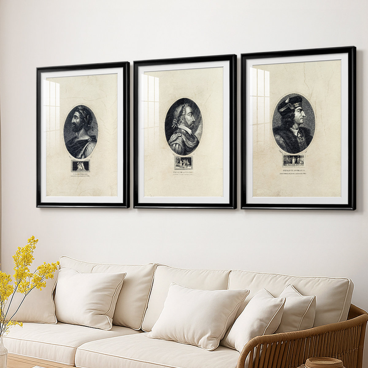 Wildon Home® Royal Portraits I -Custom Framed Premium Print W Matt - 3 ...