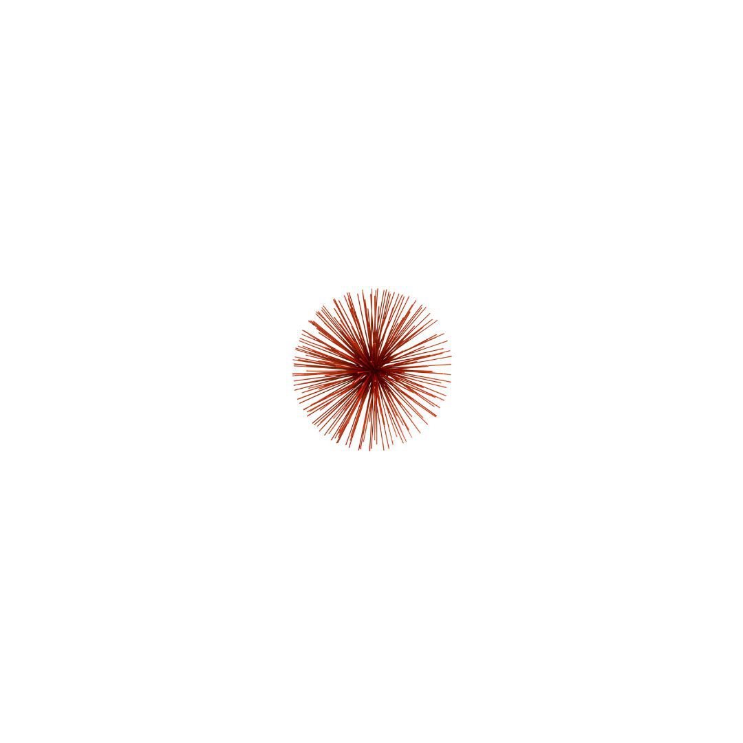 Corrigan Studio® Burholme 4" Red Aluminum Spiky Sphere | Wayfair
