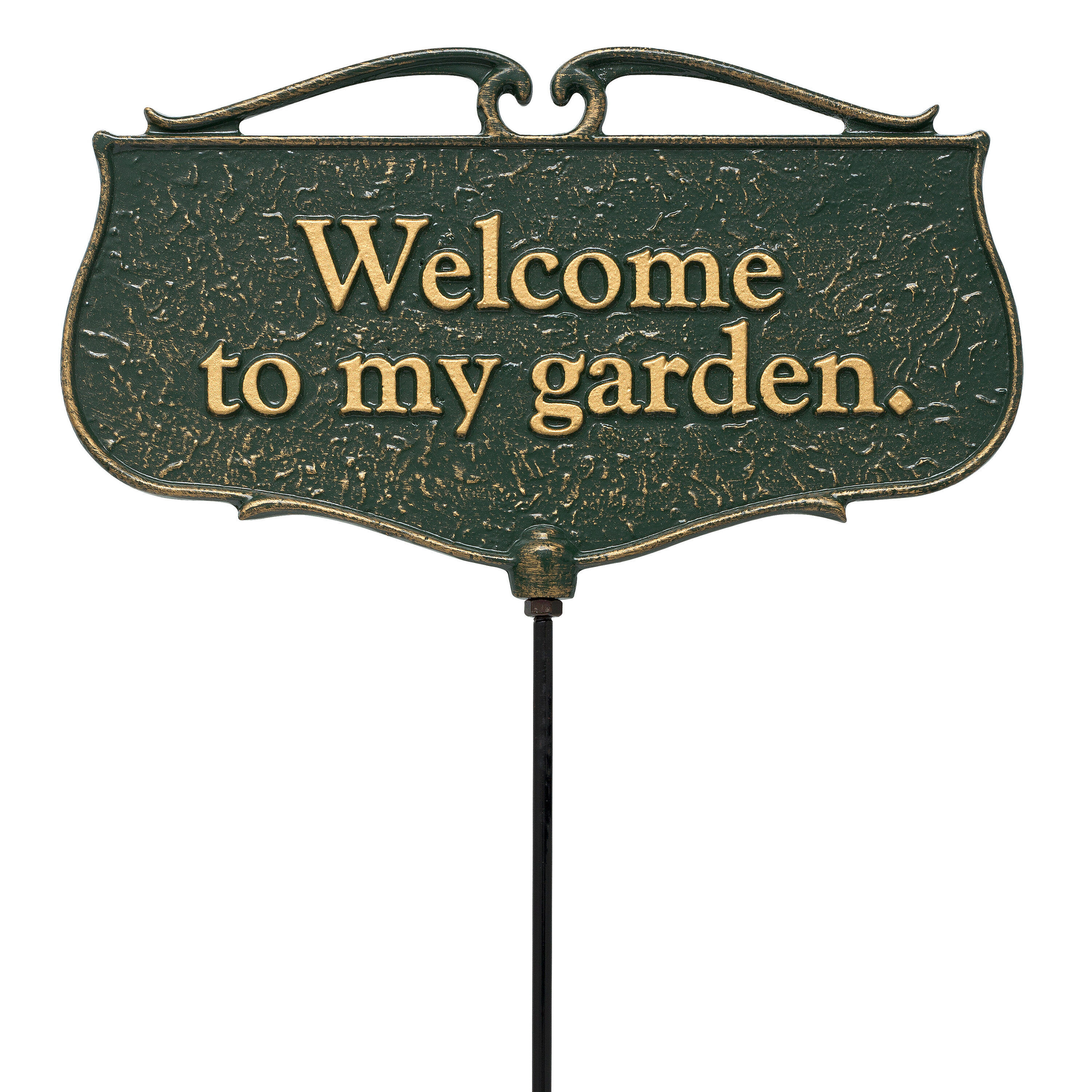 Whitehall Products Flora & Fauna Welcome to My Garden Poem Garden Sign ...