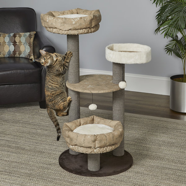 MidWest Homes For Pets Feline Nuvo "Summit" Fashionable Cat Tree ...