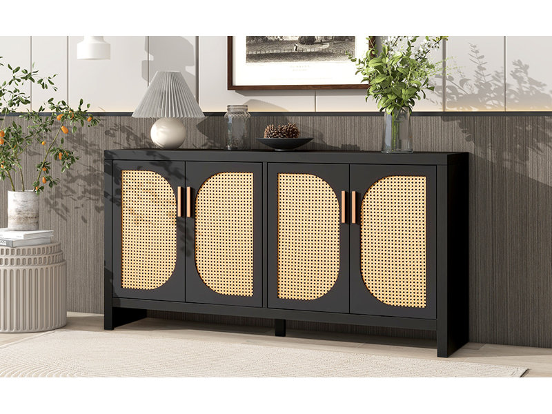 Bayou Breeze Bendina 59.1'' Wide Storage Cabinet | Wayfair