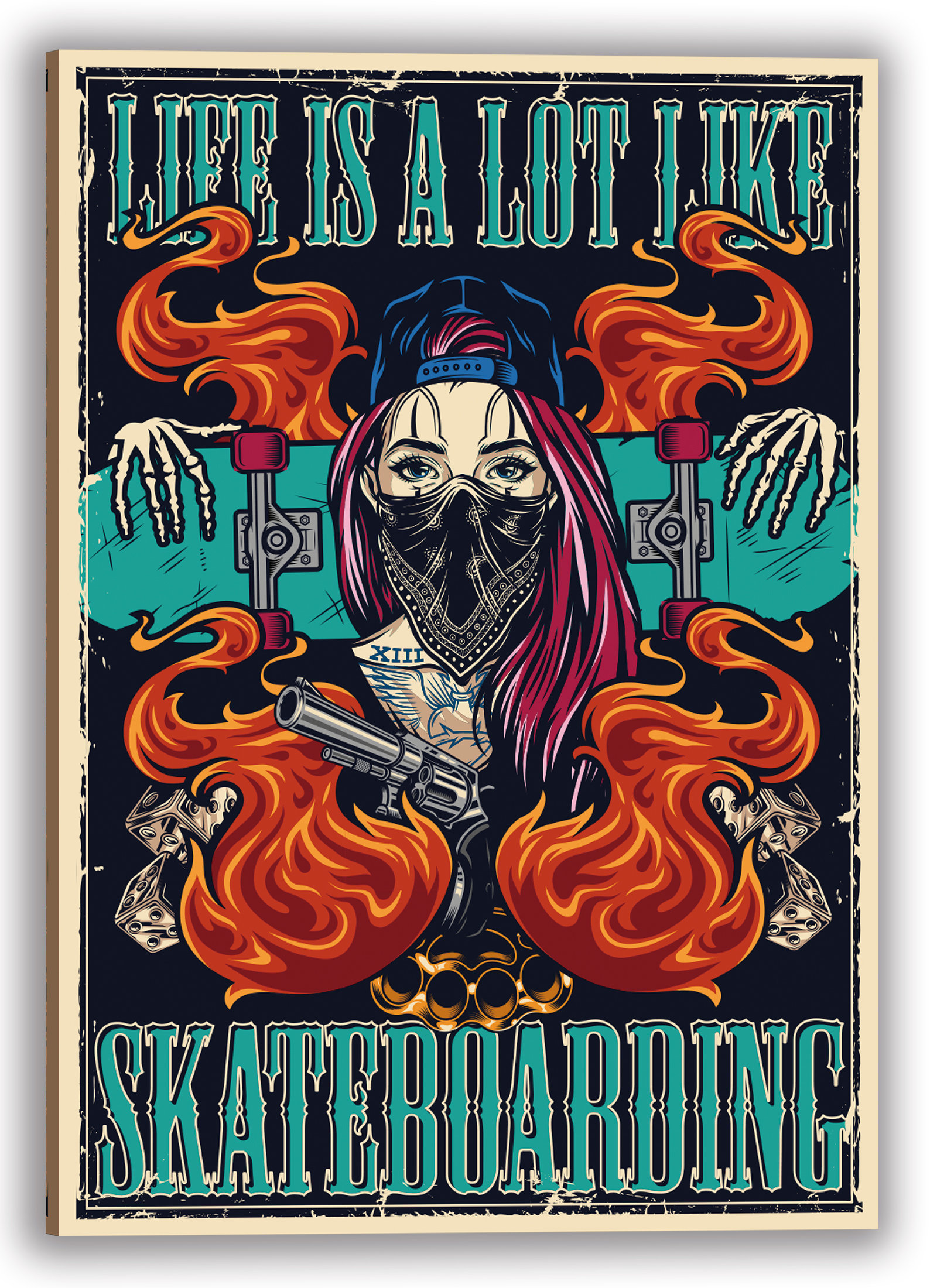 Bayland Collection Room Decor-Oil Painting Print On Wrapped Canvas Made ...