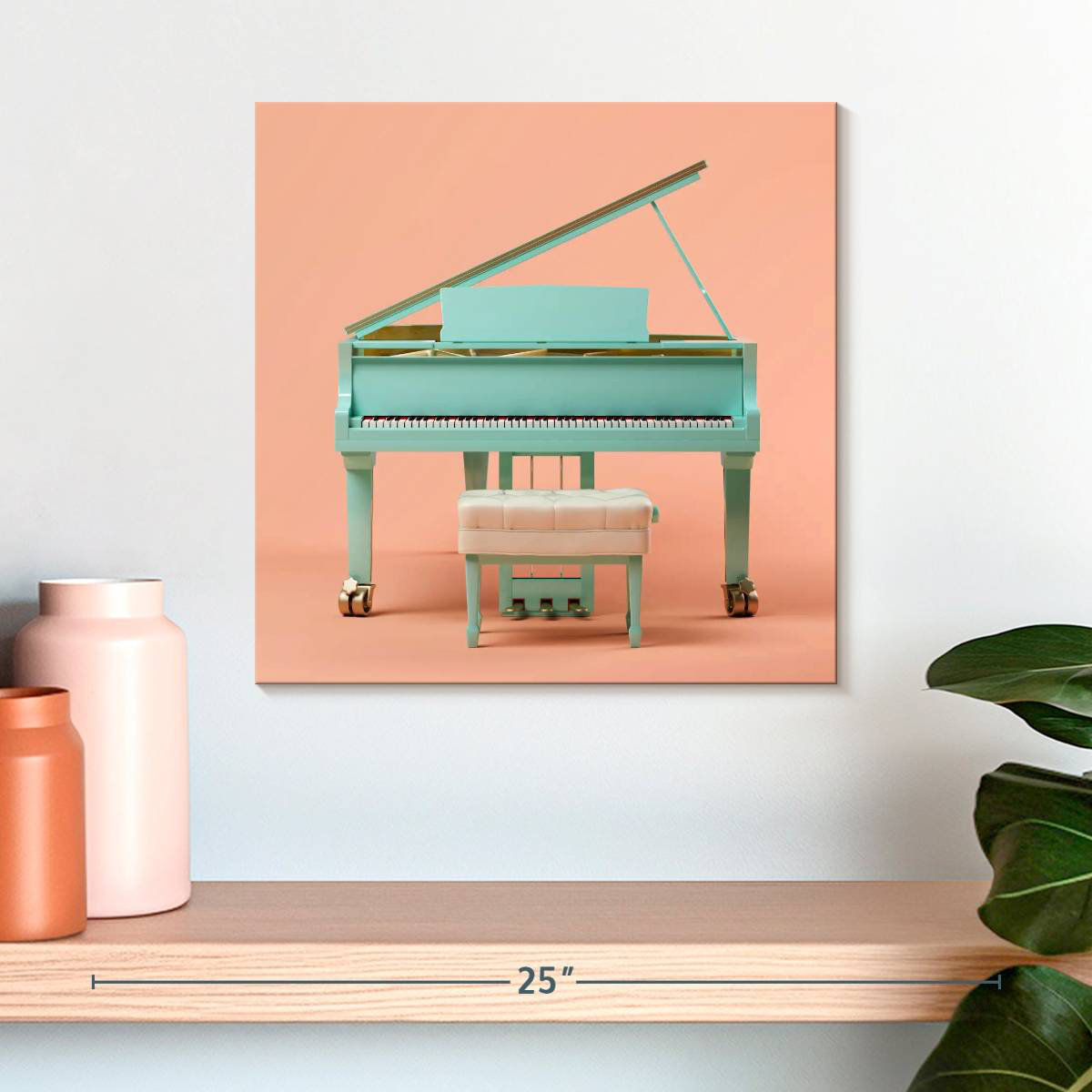 Ebern Designs Teal Grand Piano - Wayfair Canada