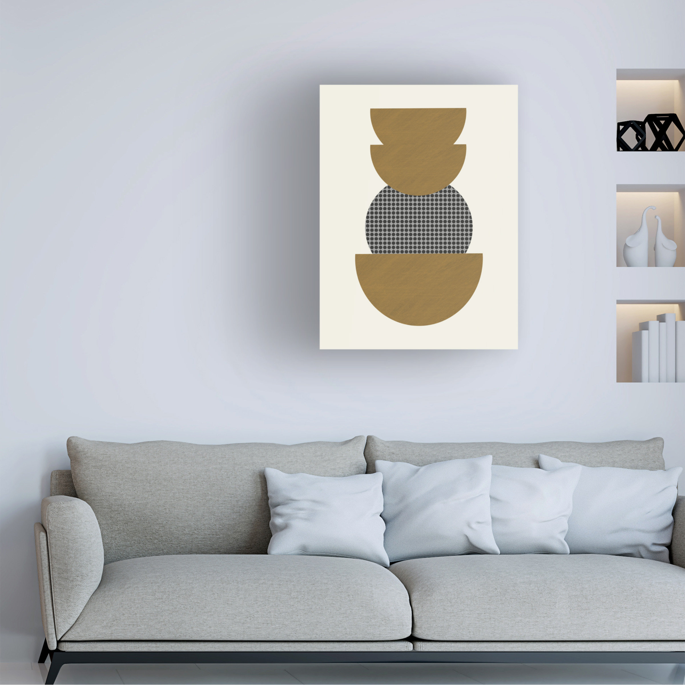 Trademark Fine Art Little Dean Sphere And Semi Spheres Canvas Art | Wayfair