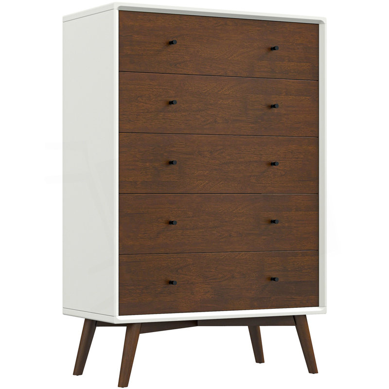 Corrigan Studio® Mid Century Modern 5 Drawers Chest | Wayfair