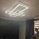 Orren Ellis Modern Ceiling Light Led 90W Black Rectangle Flush Mount ...