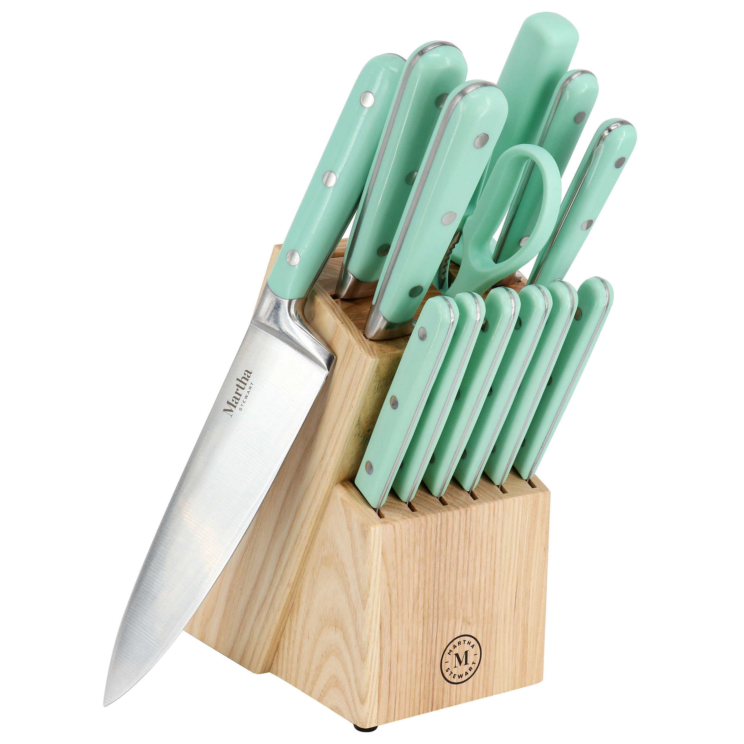 Martha Stewart Everyday 14 Piece High Carbon Stainless Steel Knife ...