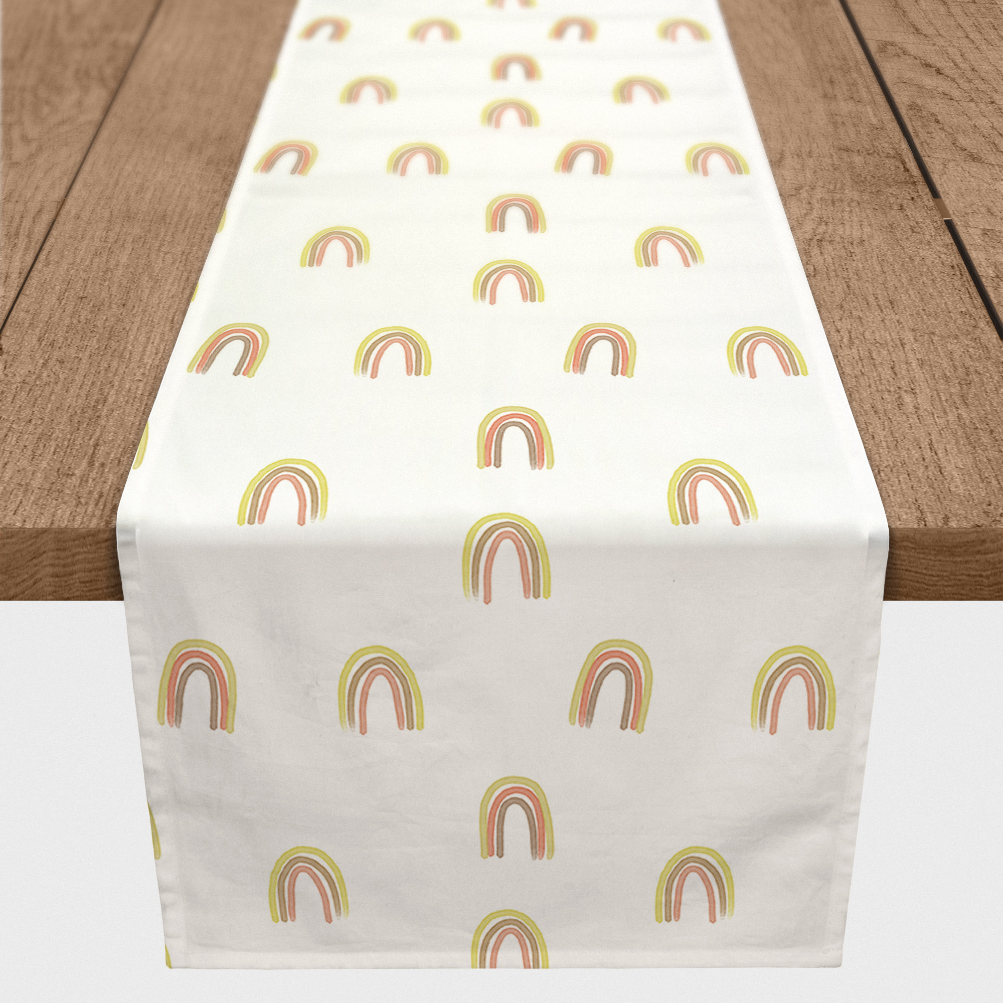 Corrigan Studio® Random Rainbow Pattern Table Runner | Wayfair