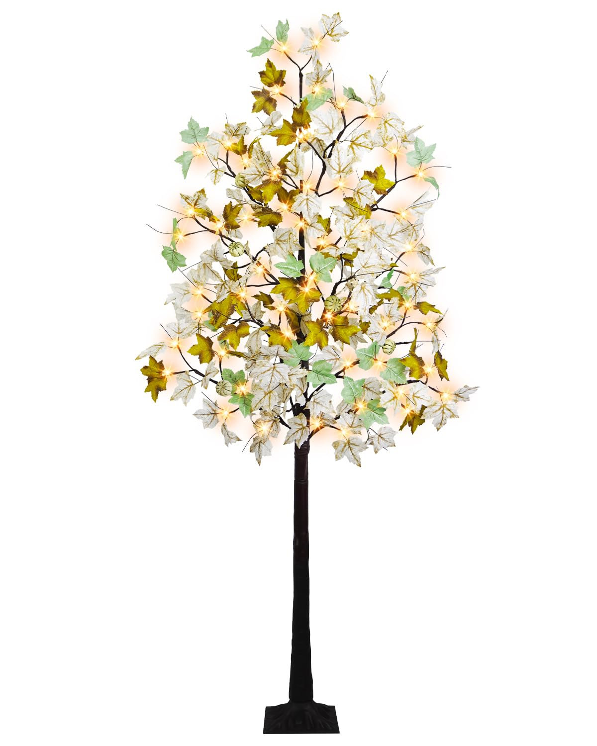 The Holiday Aisle® 6FT Fall Light Up Tree with 96 LEDs Lights | Wayfair