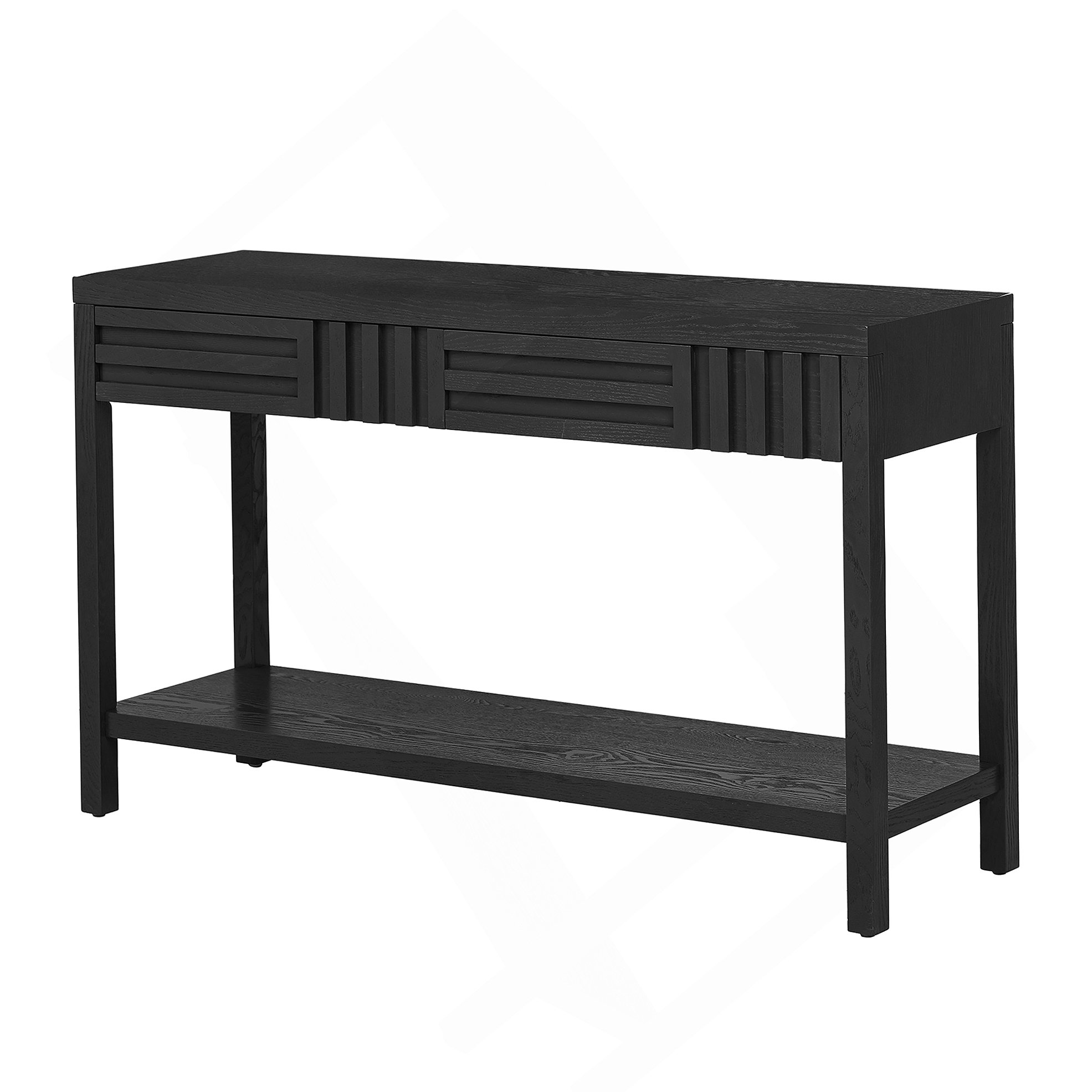 Red Barrel Studio® Ash Veneer Modern Style Console Table, Striped ...