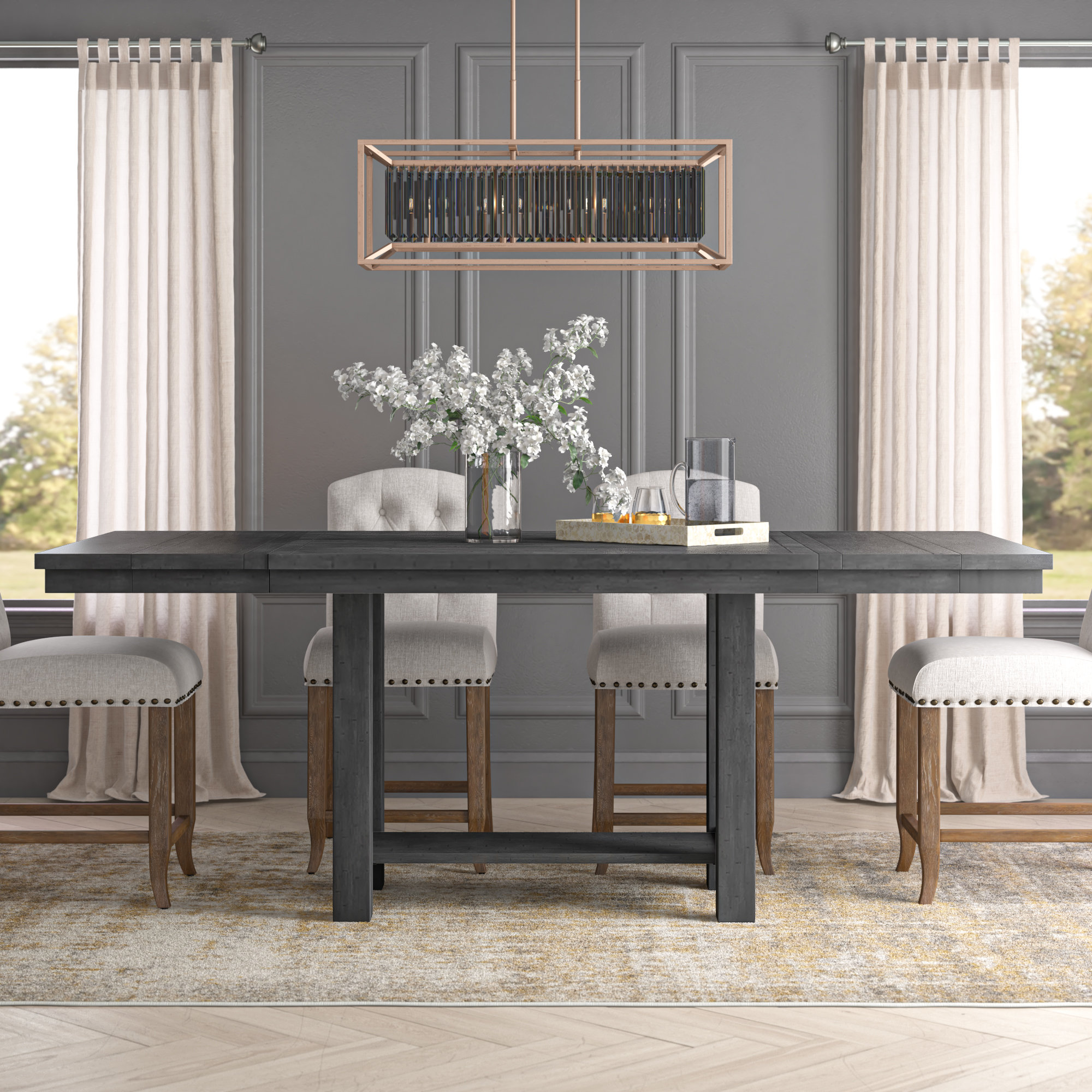 Laurel Foundry Modern Farmhouse® Syed Counter Height Extendable Dining ...
