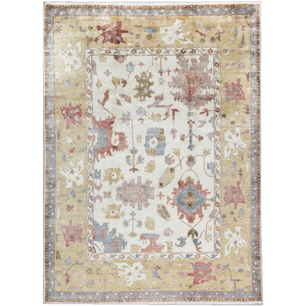 Bokara Rug Co., Inc. Hand-Knotted High-Quality Ivory/Yellow/Blue/Red ...