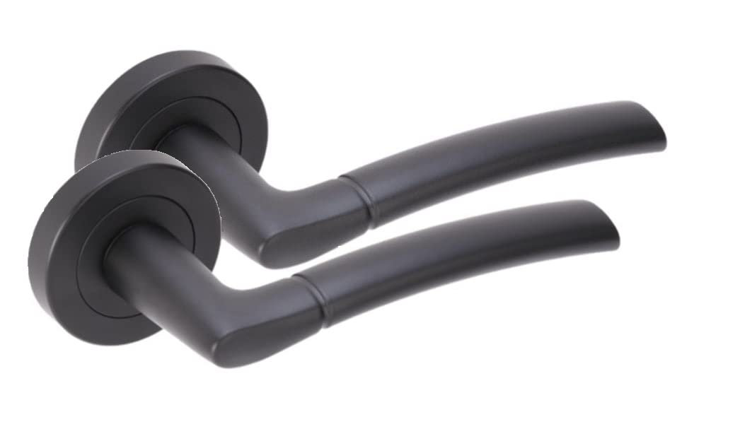Metro Lane Indiana Style Modern Bathroom Door Handles Lever Latch on ...