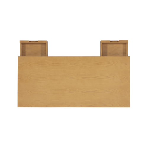 Mercury Row® Teen Aaron Two Drawer Mid-Century Modern Open Shelf Wooden ...