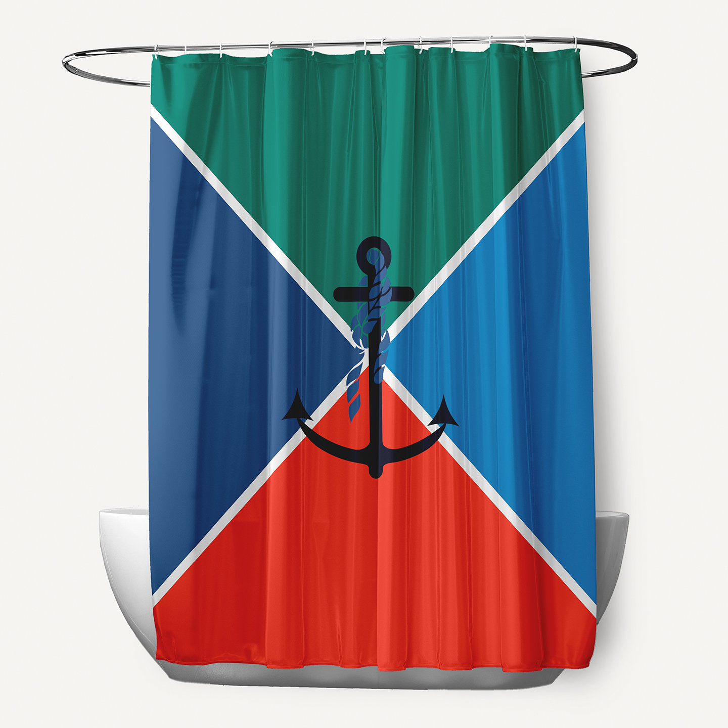 Breakwater Bay Hancock Floral Single Shower Curtain | Wayfair
