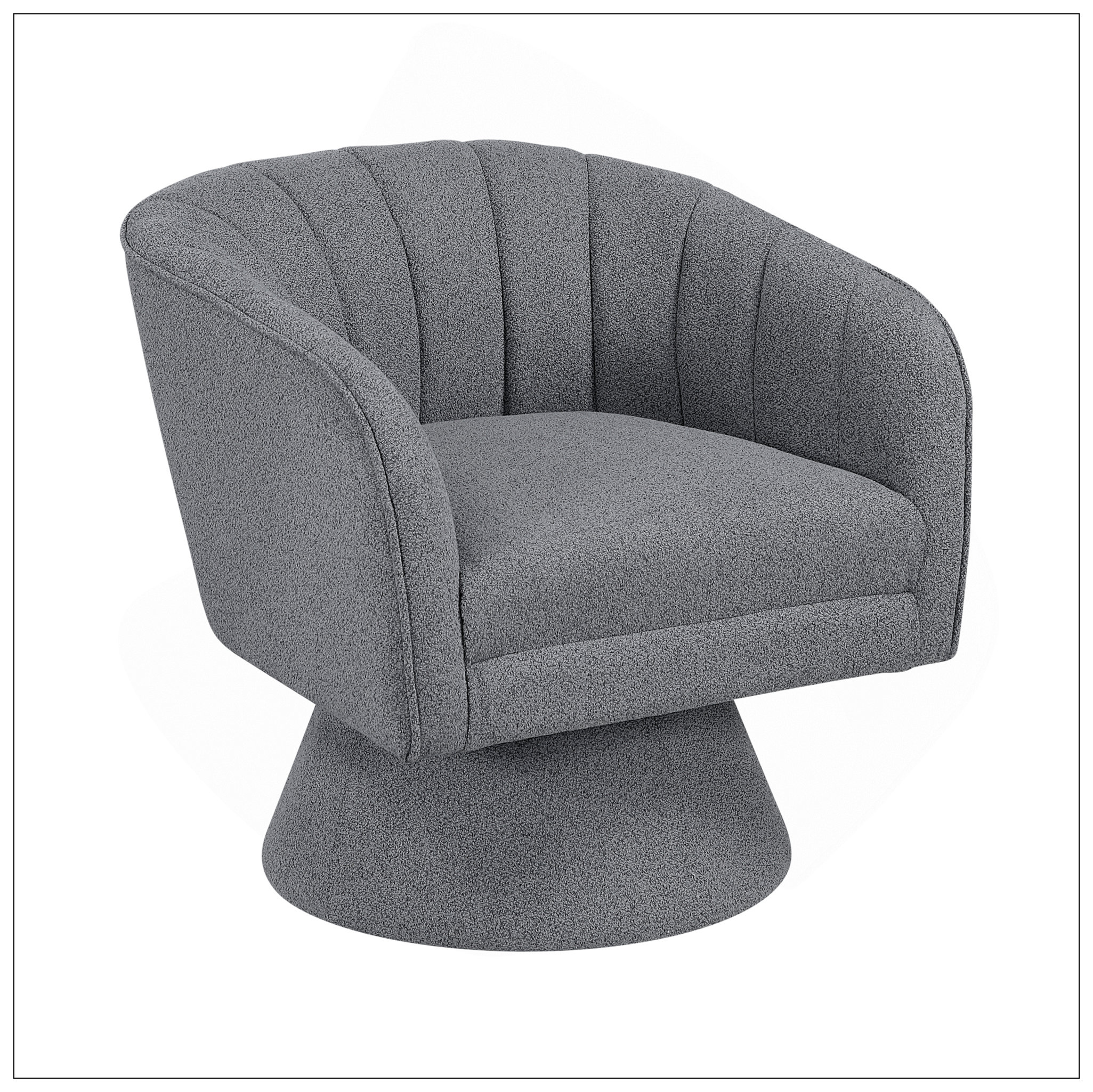 Ivy Bronx Comfortable Swivel Chair With Solid Wood Foam Seat For ...