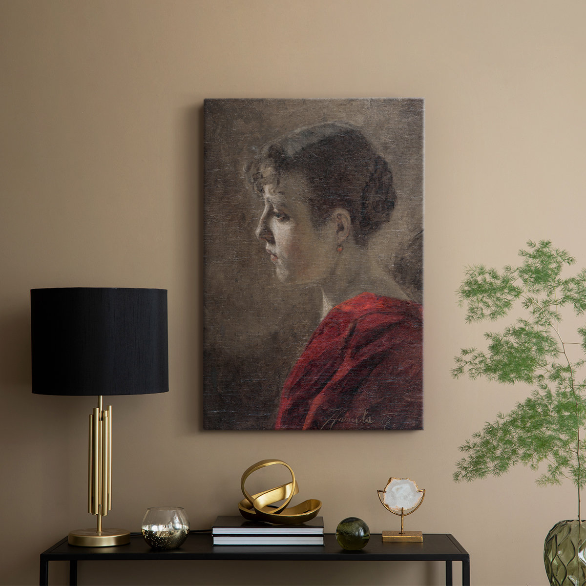 Alcott Hill® Vintage Portrait Print CXVII -Gallery Wrapped Cavas | Wayfair