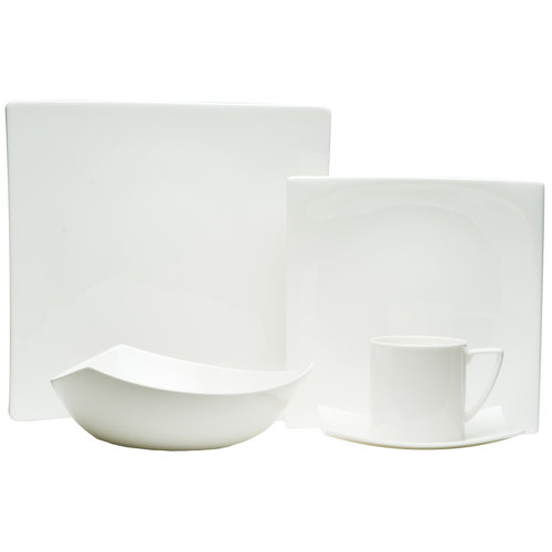 Square White Dinnerware Sets| Up to 65% Off Until 11/20 | Wayfair | Wayfair